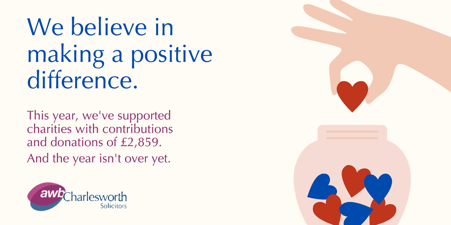 Charity begins at home. And in the workplace. - AWB Charlesworth Solicitors